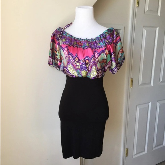 classique | Dresses | Boutique Charming Bright Color Dress Size Small ...